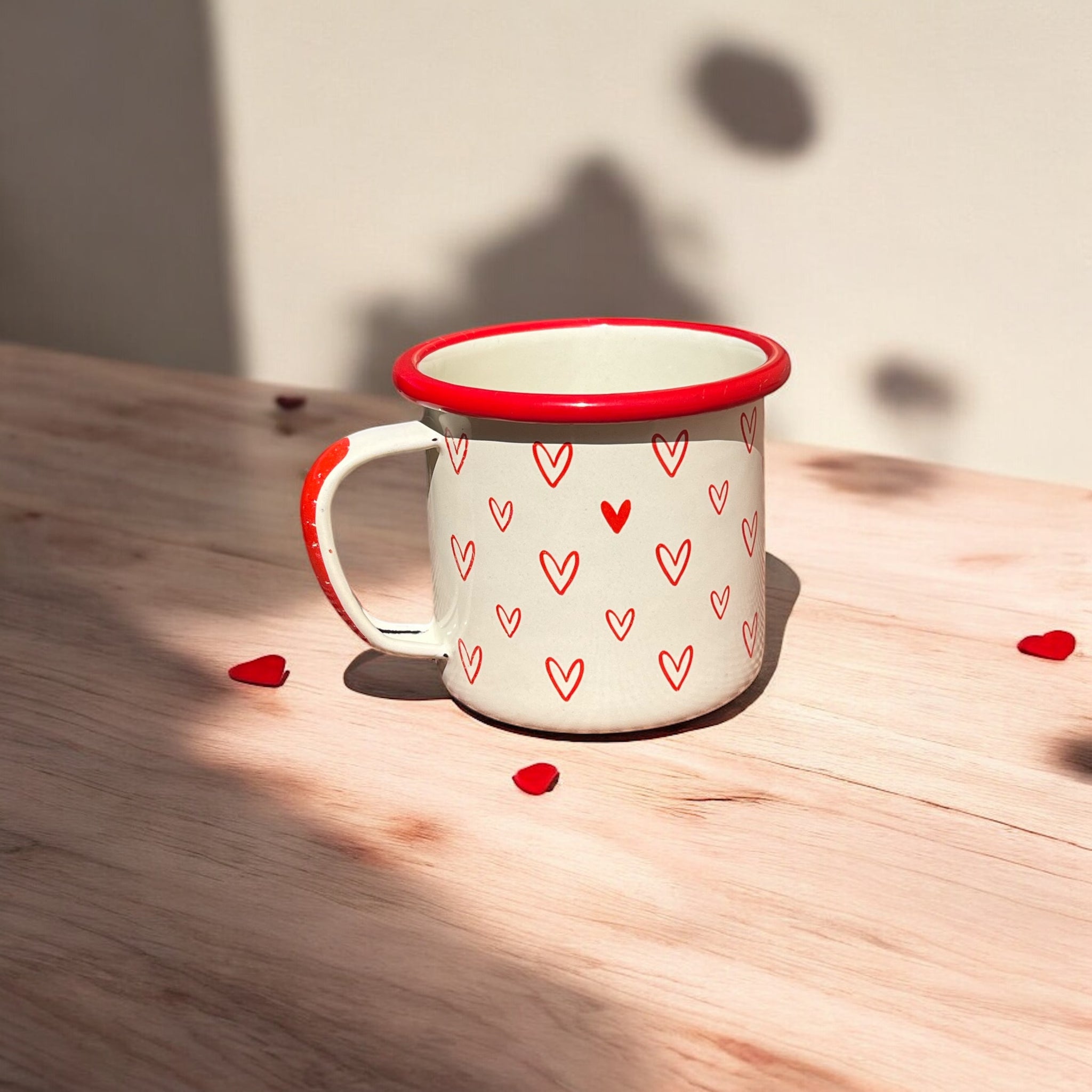 Hearts Mug 350ml - Cream